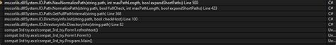 Path Is Not In Legal Form Winforms C Stack Overflow