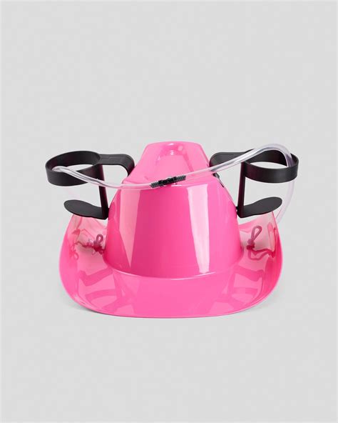 Shop Get It Now Cowgirl Drinking Hat In Pink Fast Shipping And Easy
