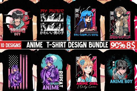 Anime T Shirt Design Anime Vector Graphics Bundle Samurai T Shirt Bu