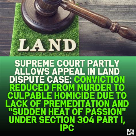 Supreme Court Partly Allows Appeal In Land Dispute Case Conviction