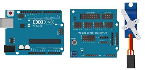 Using Arduino Uno And Sensor Shield V50 To Control Servomotors