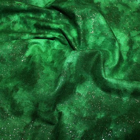 John Louden Sparkle Blender Emerald Fabric Chicks