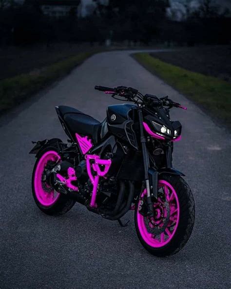 Yamaha Mt 09 Pink Motorcycle Sport Bikes Cool Bikes