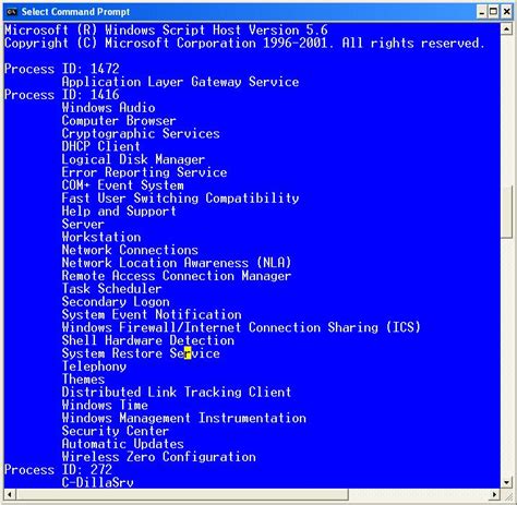 Display A List Of Processes And All The Services Running In Each Process Alexanders Blog