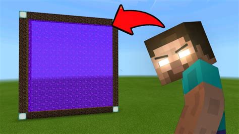 Minecraft Pe How To Make A Portal To The Herobrine Dimension Mcpe