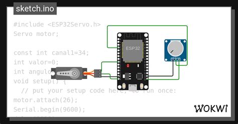 Servomotor Wokwi Esp Stm Arduino Simulator