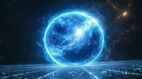 Digital Representation Of Earth Surrounded By Connected Lines Representing Global Network