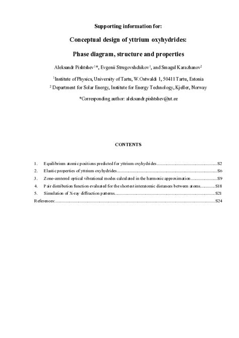 Pdf Conceptual Design Of Yttrium Oxyhydrides Phase Diagram