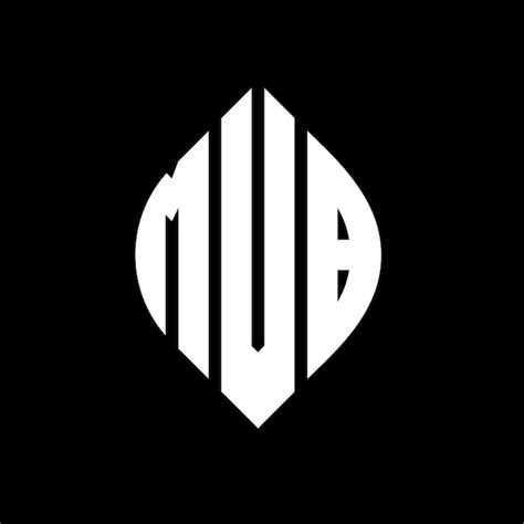 Premium Vector MVB Circle Letter Logo Design With Circle And Ellipse Shape MVB Ellipse Letters