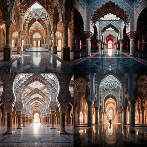 Islamic Architecture Ai Art Style Majestic Symmetry Islamic