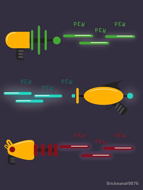 Pew Pew Pew Laser Blasters T Shirt By Brickmanat9876 Redbubble
