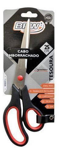 Tesoura Multiuso De A O Inox Cm Cabo Emborrachado Brw Mercadolivre