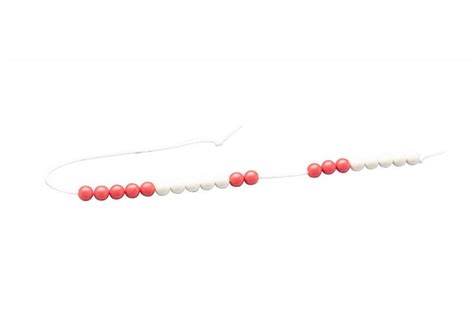 Maths Bead String To 20 Bead String Red And White
