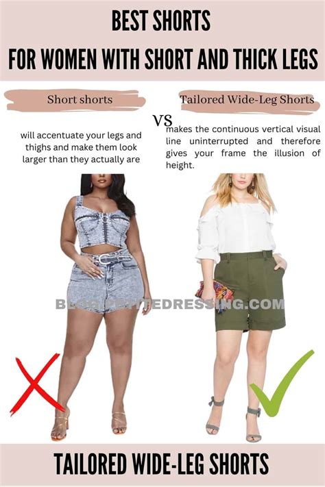 Shorts Style Guide For Women With Short And Thick Legs