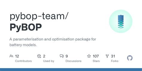 Github Pybop Teampybop A Parameterisation And Optimisation Package