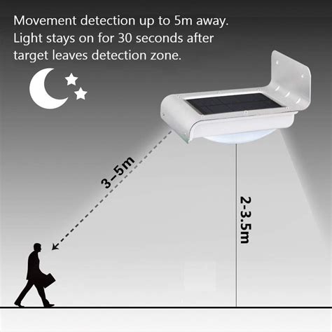 3 Mode Wireless Solar Powered Motion Sensor Security Light 2 Pack