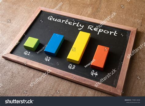 Quarterly Report Concept Bar Graph On Stock Photo 1798014838 Shutterstock