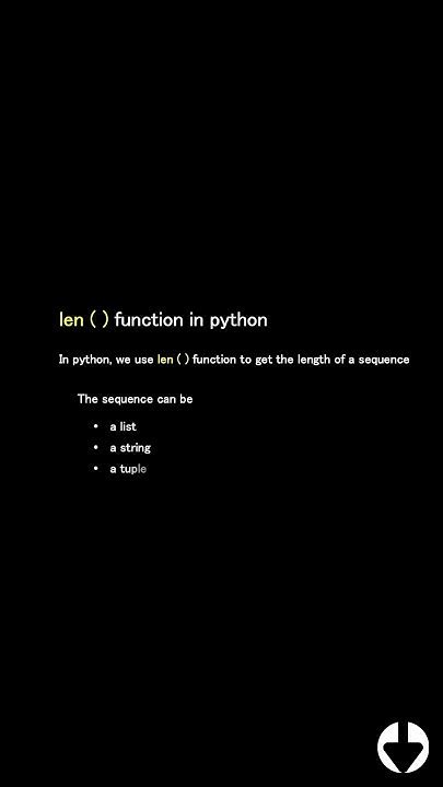 Length Of An Object Using Len Function In Python Length Of Python Objects Youtube