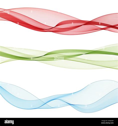 Colorful Wave Red Blue Green Color Abstract Vector Background