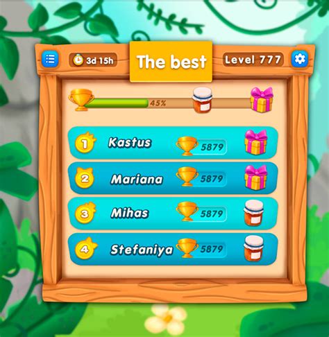 Game Ui Match3 On Behance Game Ui Match3 On Behance