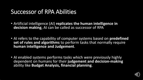 Robotic Process Automation Ppsx Robotics Technology And Computing