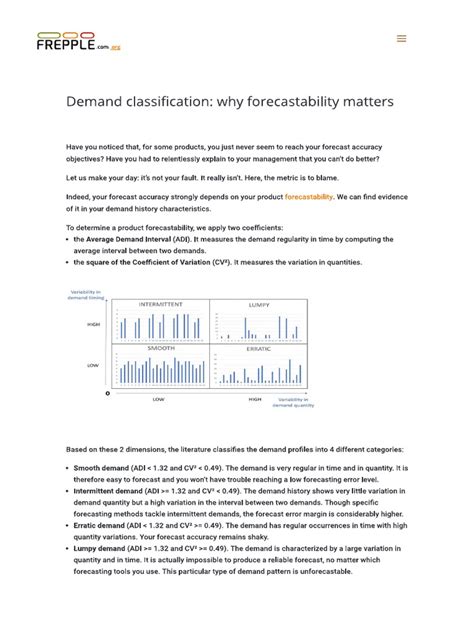 Demand Classification Pdf