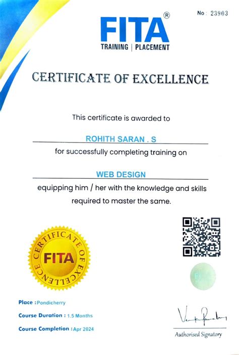 Rohith Saran On Linkedin I Am A Happy To Announce That I Have Successfully Completed