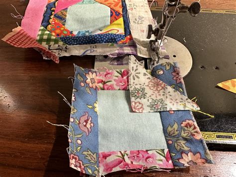 Any String Goes Pineapple Improvisational String Quilt Blocks