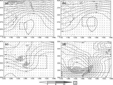 Geopotential Height Perturbations Solid And Dotted Lines Units M