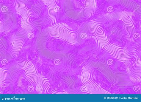 Cute Purple Pattern With Liquid Curves Digital Graphic Texture Illustration Stock Illustration