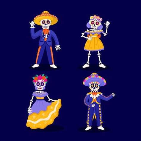 Collection D illustrations De Personnages Plats Pour La Célébration Du