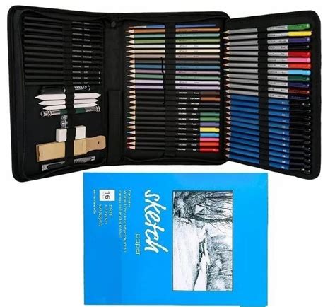 Aronex 72 Pieces Drawing Pencils Sketch Kit Packaging Type Box At Rs