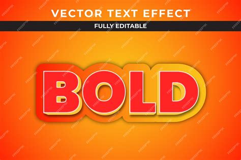 Premium Vector Bold Text Style Effect Vector Editable