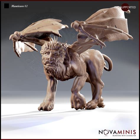 3d Printable Manticore 02 By Novaminis