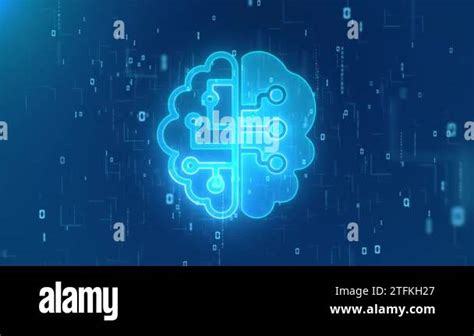 Brain Loop Animation Artificial Intelligence Ai Of Data Mining Deep Learning Modern Computer