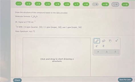 Solved Draw The Structure Of The Compound Based On The D