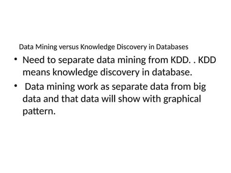 Kdd Vs Database For Data Mining Btech Pptx Ppt