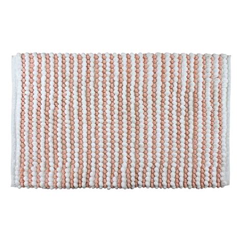 Pink Chenille Loop Cotton Bath Rug 20x30