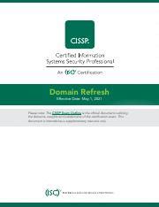 CISSP Domain Refresh Pdf Domain Refresh Effective Date May Please Note The CISSP