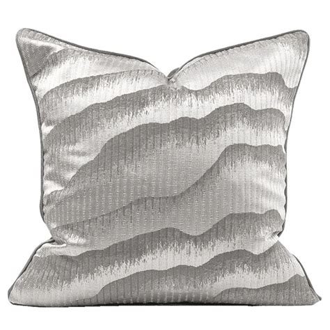 Afralia Trop Chic Jacquard Cushion Cover Light Khaki Champagne Chinese