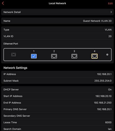 Increasing Dhcp Scope To Get More Ip Address For Guest Network Vlan Id 20 Ip Address Start At