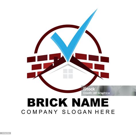 Brick Logo Design Building Material Illustration Construction Company