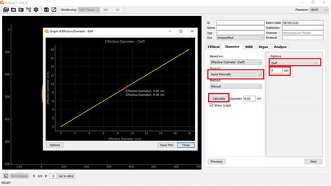 The Display For Inputting The D Eff Value And The Result D Eff Graph