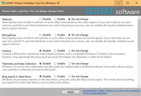 Win10隐私保护工具sodat Privacy Protection Tool 图片预览
