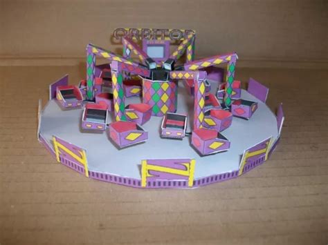 Fun Fair Card Model 00 Scale Orbitorfairground Modelcard Kitt00