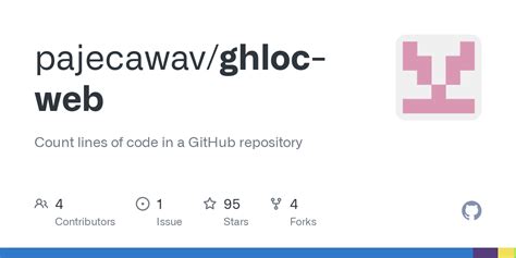 Github Pajecawavghloc Web Count Lines Of Code In A Github Repository