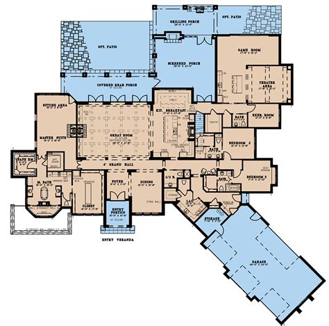 Tuscan House Floor Plans