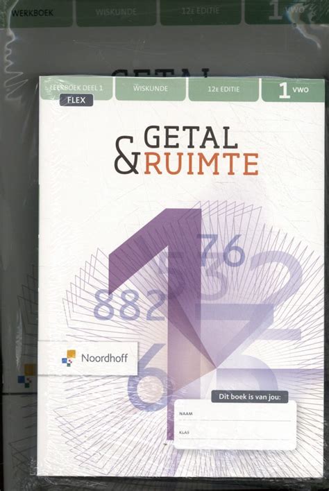 Bureau ISBN Getal Ruimte Set 1 Vwo Wiskunde Flex Leerboek 1 2