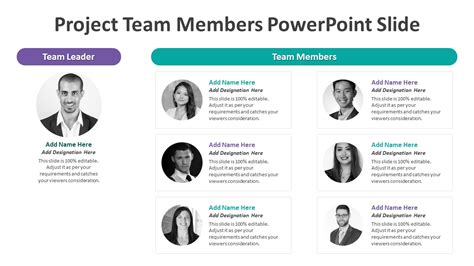 Project Team Members PowerPoint Slide PPT Templates