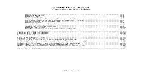 Pdf Appendix 4 Tables Metric Conversion Tables Dokumentips
